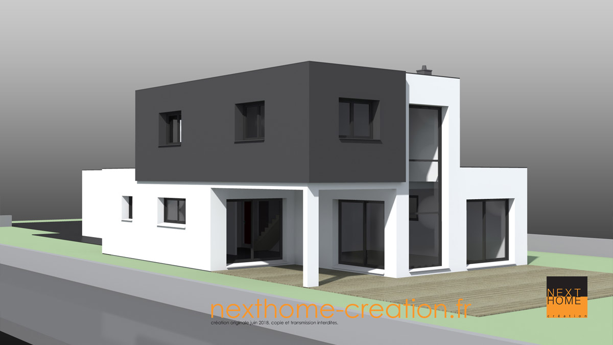 Spacieuse Villa ultra moderne à toit plat - Nexthome Création